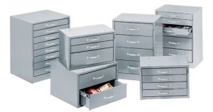 Large Parts/Tools 2 Drawer Unit - 4 3/4"H Drawers, 11 1/2"D Drawers, 18 ...
